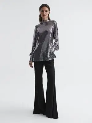 REISS Ariana Sequin Occasion Top