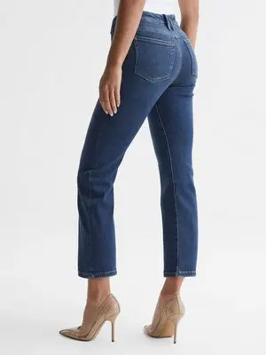 Good American Good Legs Crop Mini Boot Jeans