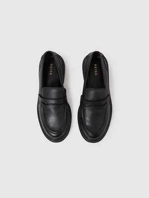 REISS Adele Leather Loafers