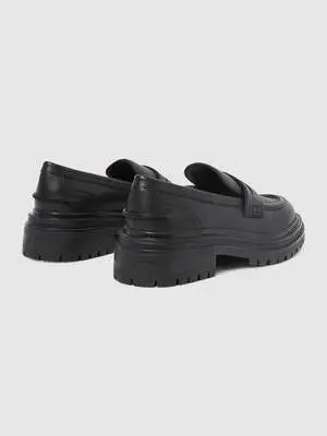 REISS Adele Leather Loafers