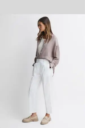 REISS Adele Leather Loafers