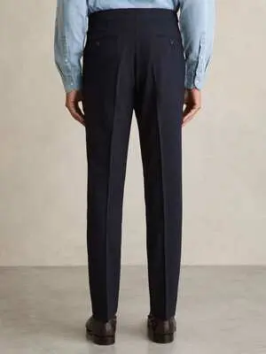 REISS Belmont Slim-fit Trousers - Navy