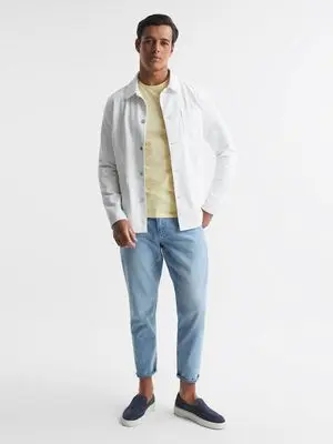 REISS Distant Cotton Twill Worker Jacket