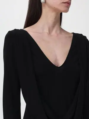 Alberta Ferretti Draped Long Sleeve Top