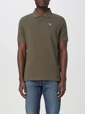Barbour Polo Shirt Men Forest Green