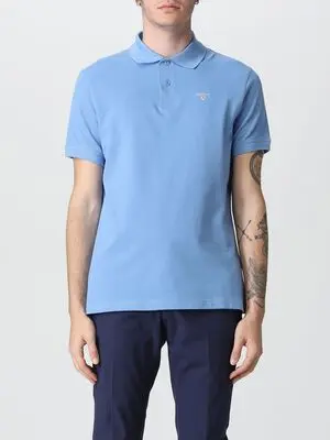 Barbour Polo Shirt Men Gnawed Blue