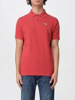 Barbour Polo Shirt Men Red