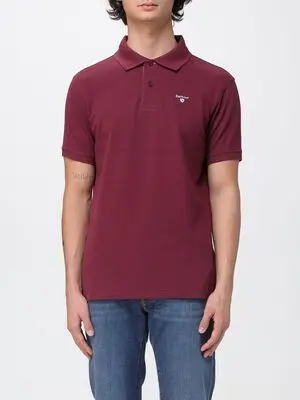 Barbour Polo Shirt Men Ruby