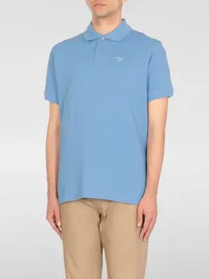 Barbour Polo Shirt Men Sky Blue