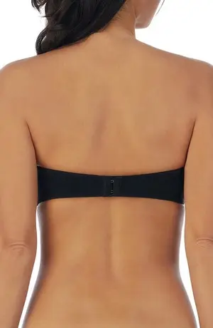ON GOSSAMER Sleek Micro Underwire Strapless Plunge Bra - Black