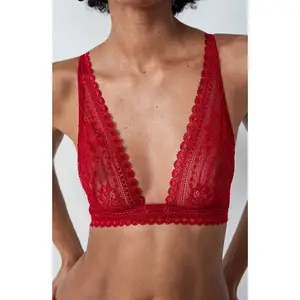 ETAM Panama Sheer Lace Contour Bra - Cardinal