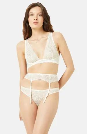 ETAM Panama Sheer Lace Contour Bra - Ecru