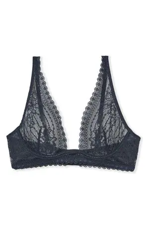 ETAM Panama Sheer Lace Contour Bra - Navy