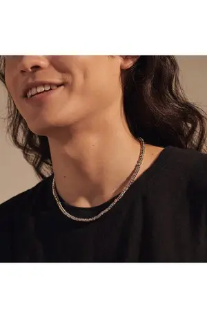 John Hardy Heishi Sterling Beaded Necklace