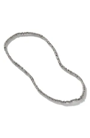 John Hardy Heishi Sterling Beaded Necklace