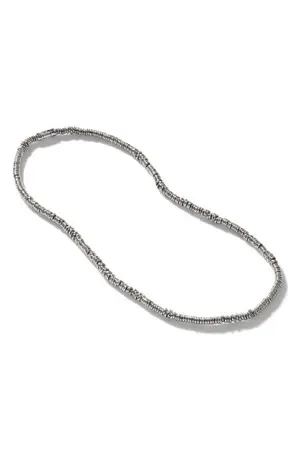 John Hardy Heishi Sterling Beaded Necklace