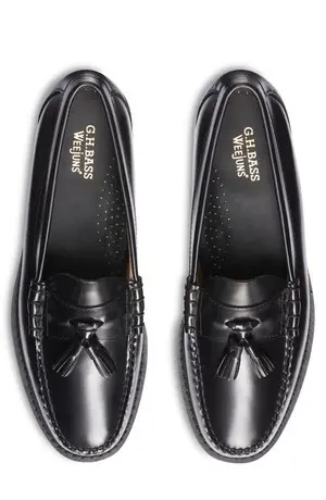 G.H.BASS Lennox Tassel Weejun Loafer - Black