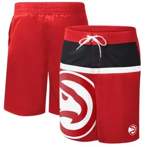 G-III SPORTS BY CARL BANKS Atlanta Hawks Sea Wind Swim Trunks - Red