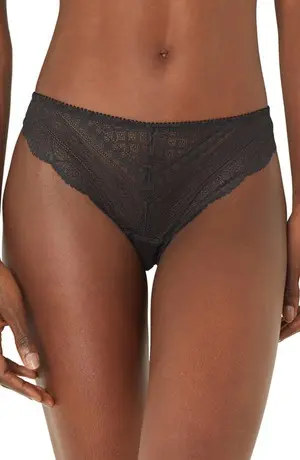 ETAM Idole Lace Tanga Black