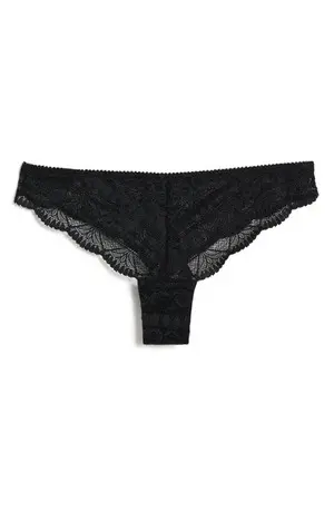 ETAM Idole Lace Tanga - Black