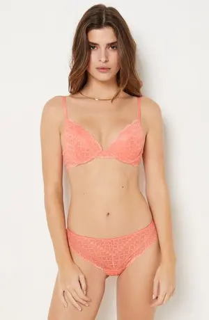ETAM Idole Lace Tanga - Candy-pink
