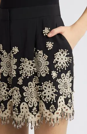 Kobi Halperin Annabel Embroidered Shorts