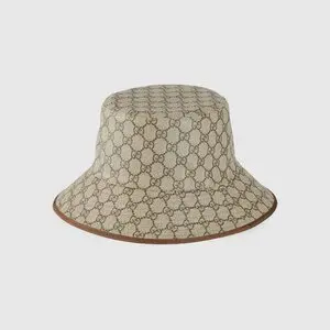 Gucci Gg Supreme Tender Bucket Hat - Beige | Editorialist display picture 1