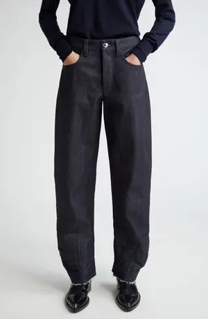 JIL SANDER Barrel Leg Jeans - 010 Magnet