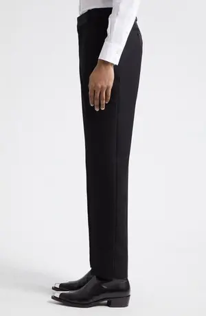 Alexander McQueen Wool Cigarette Pants - Black