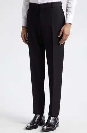 Alexander McQueen Wool Cigarette Pants - Black