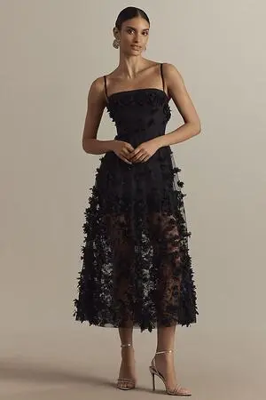 HELSI Audrey Square-neck Midi Dress