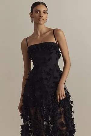 HELSI Audrey Square-neck Midi Dress