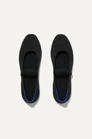 Rothy's The Square Mary Jane Flats - Black