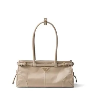 Prada Medium Leather Handbag - Neutral