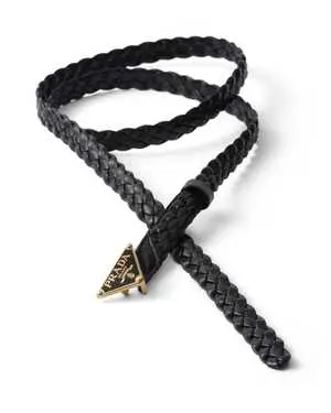 Prada Nappa Leather Belt - Black