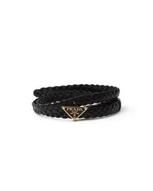 Prada Nappa Leather Belt - Black