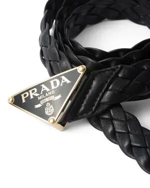 Prada Nappa Leather Belt - Black