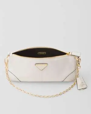 Prada Re-edition 2002 Medium Leather Shoulder Bag - White