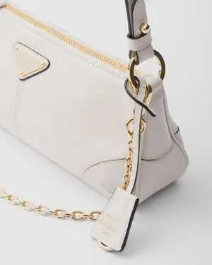 Prada Re-edition 2002 Medium Leather Shoulder Bag - White