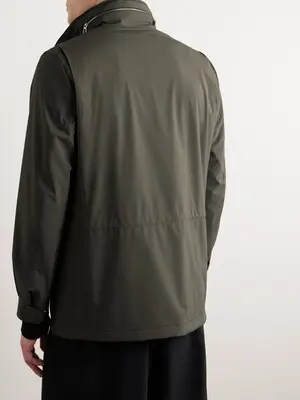 Loro Piana Traveller Windmate Shell Hooded Jacket - Green