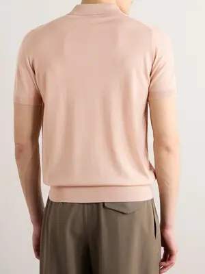 Loro Piana Wish® Wool Polo Shirt - Pink