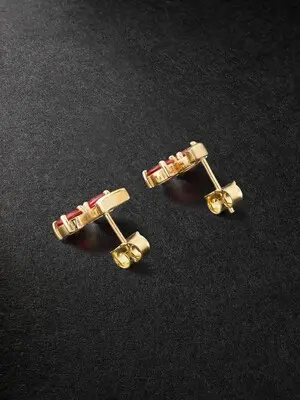 Established 18-karat Gold Ruby Cherry Earrings
