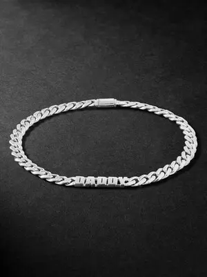 Established Daddy 14-karat White Chain Bracelet