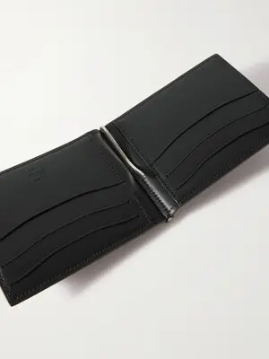 Berluti Figure Scritto Venezia Leather Bifold Wallet With Money Clip - Brown