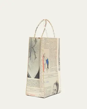 Bottega Veneta Newspaper-print Tote Bag