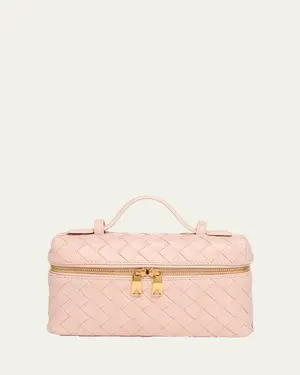 Bottega Veneta Bang Bang Vanity Intrecciato Leather Crossbody Bag Cameo