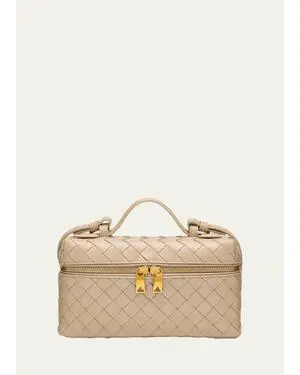 Bottega Veneta Bang Bang Vanity Intrecciato Leather Crossbody Bag - Ecru