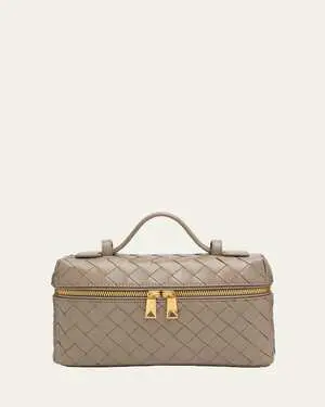 Bottega Veneta Bang Bang Vanity Intrecciato Leather Crossbody Bag - Limestone