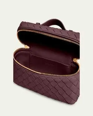 Bottega Veneta Bang Bang Vanity Intrecciato Leather Crossbody Bag - Limestone