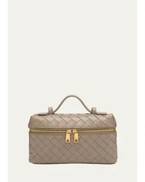 Bottega Veneta Bang Bang Vanity Intrecciato Leather Crossbody Bag - Limestone